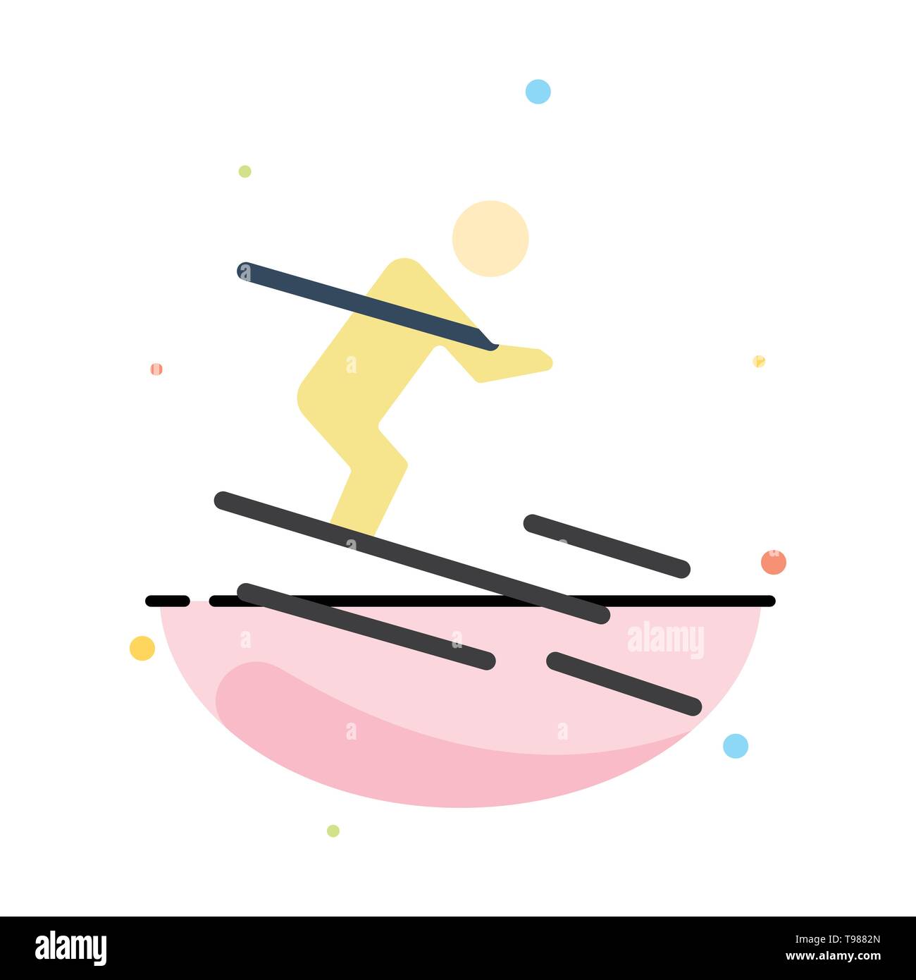 Silhouette of ski jumper hi-res stock photography and images - Alamy