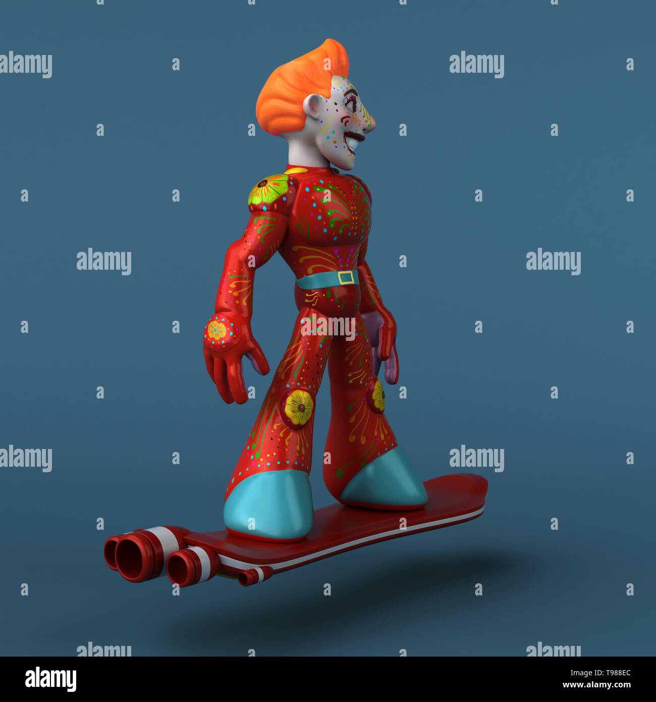 Mexican hero - 3D Illustration Stock Photo - Alamy