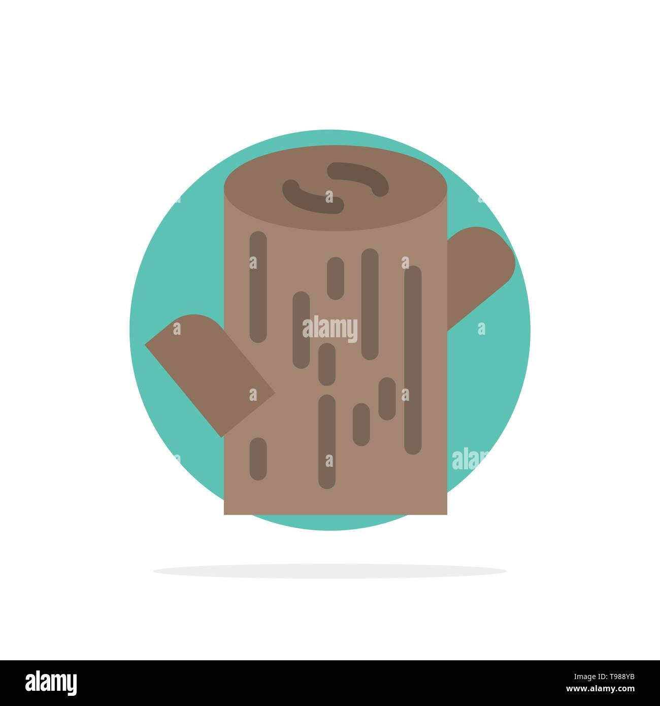 Log, Timber, Wood Abstract Circle Background Flat color Icon Stock ...