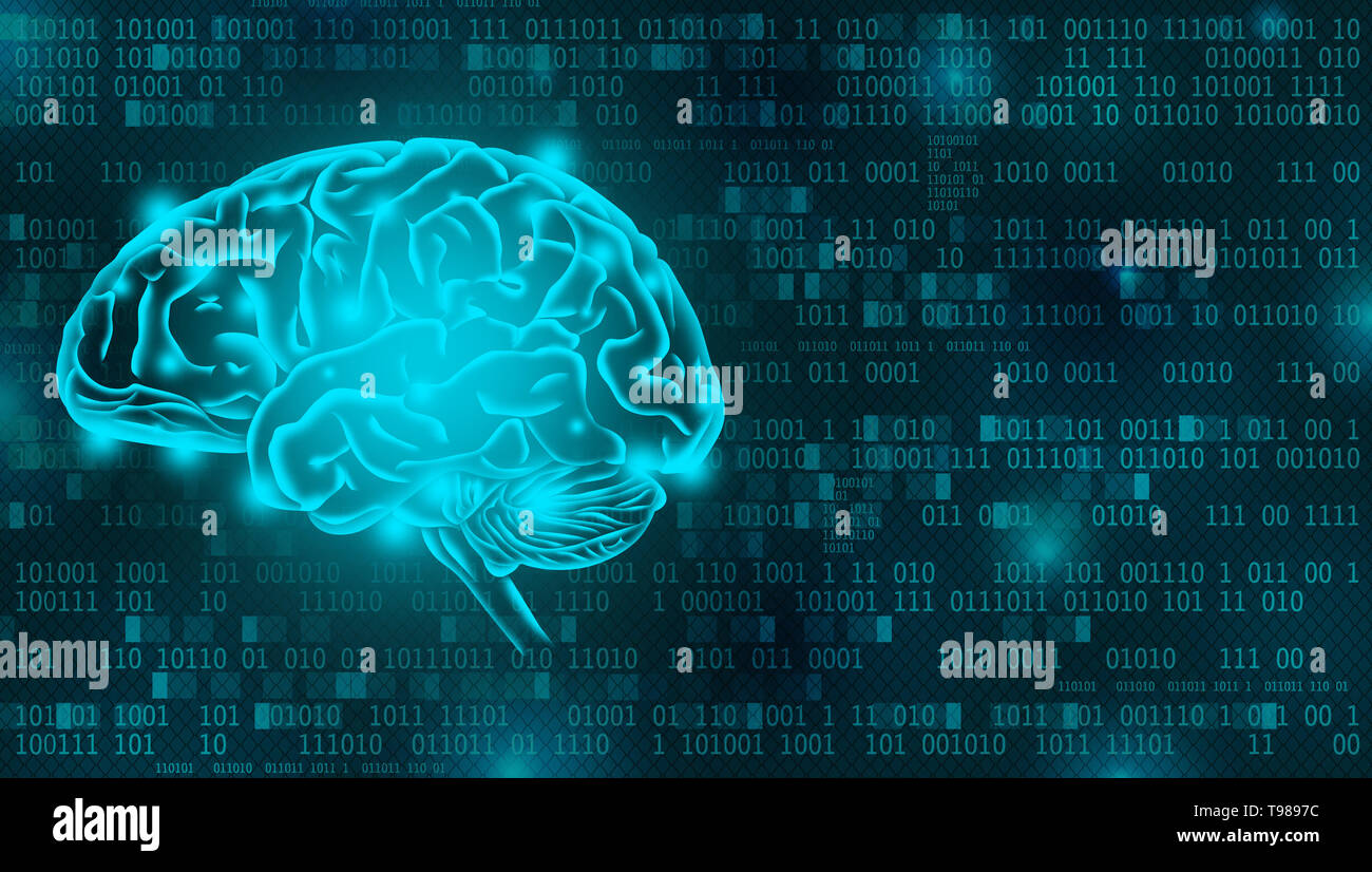 Artificial intelligence concept brain hi-res stock photography and ...