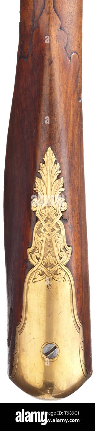 A German flintlock rifle/shotgun combination, circa 1730 Newly blued ...