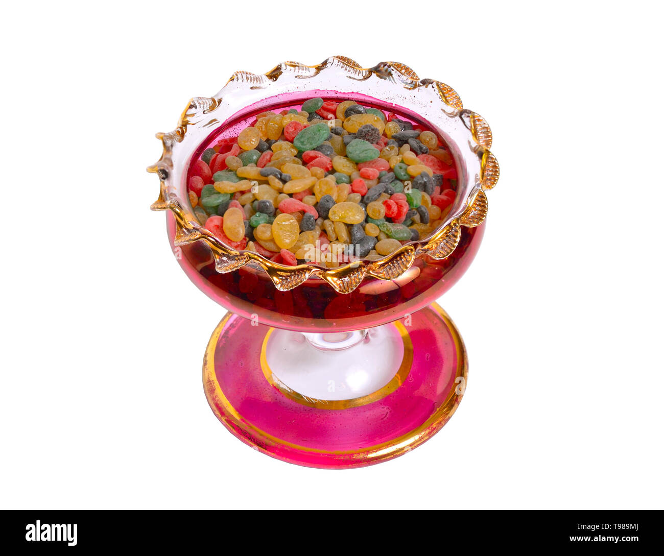 Different african incense grains. Isolated on white background Stock ...