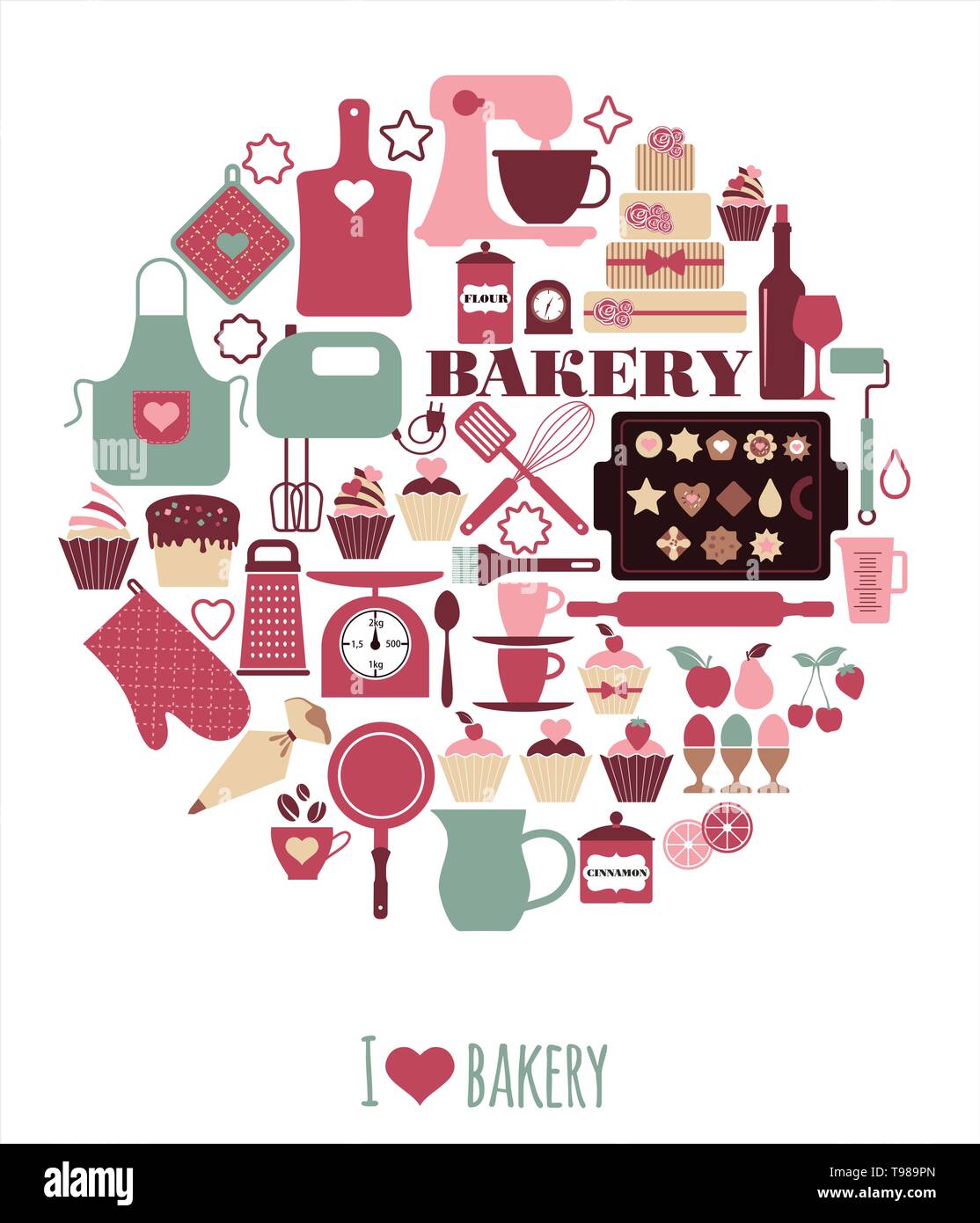 Bakery background Stock Vector Image & Art - Alamy