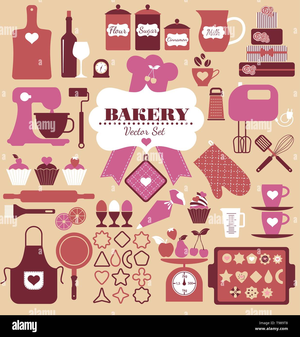 Bakery background Stock Vector Image & Art - Alamy