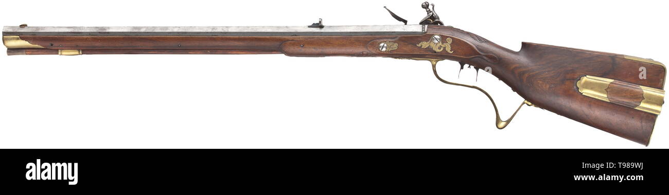 A pair of left-hand flintlock rifles, Z. Walther, Wasungen/Saxony ...