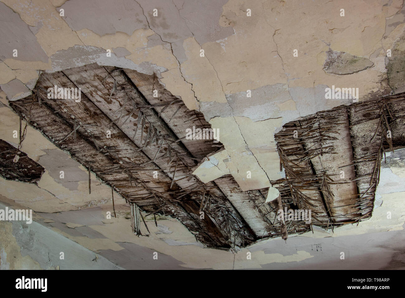 Old decaying ceiling hi-res stock photography and images - Alamy