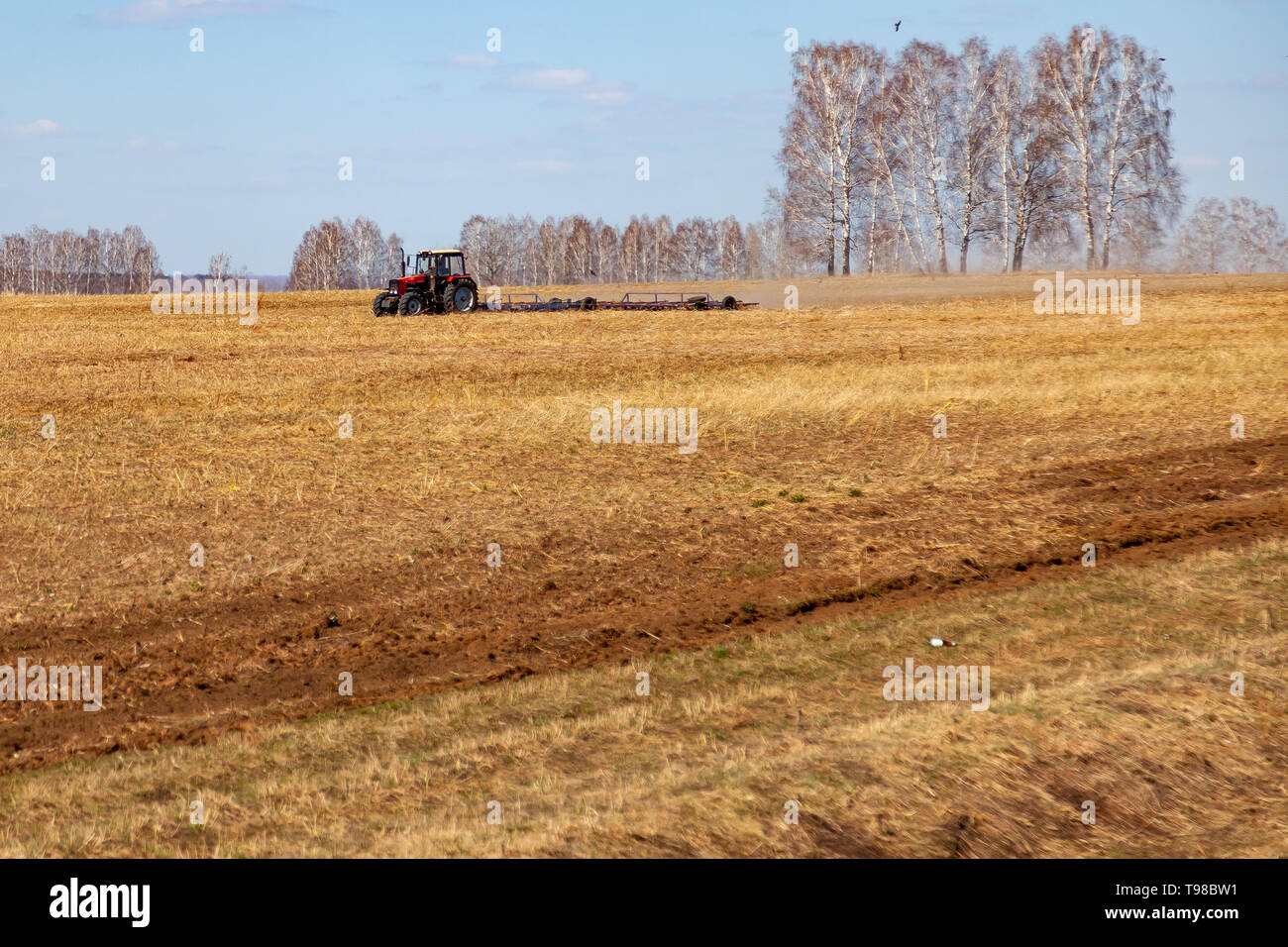 Modern tractor trailed plow hi-res stock photography and images - Alamy
