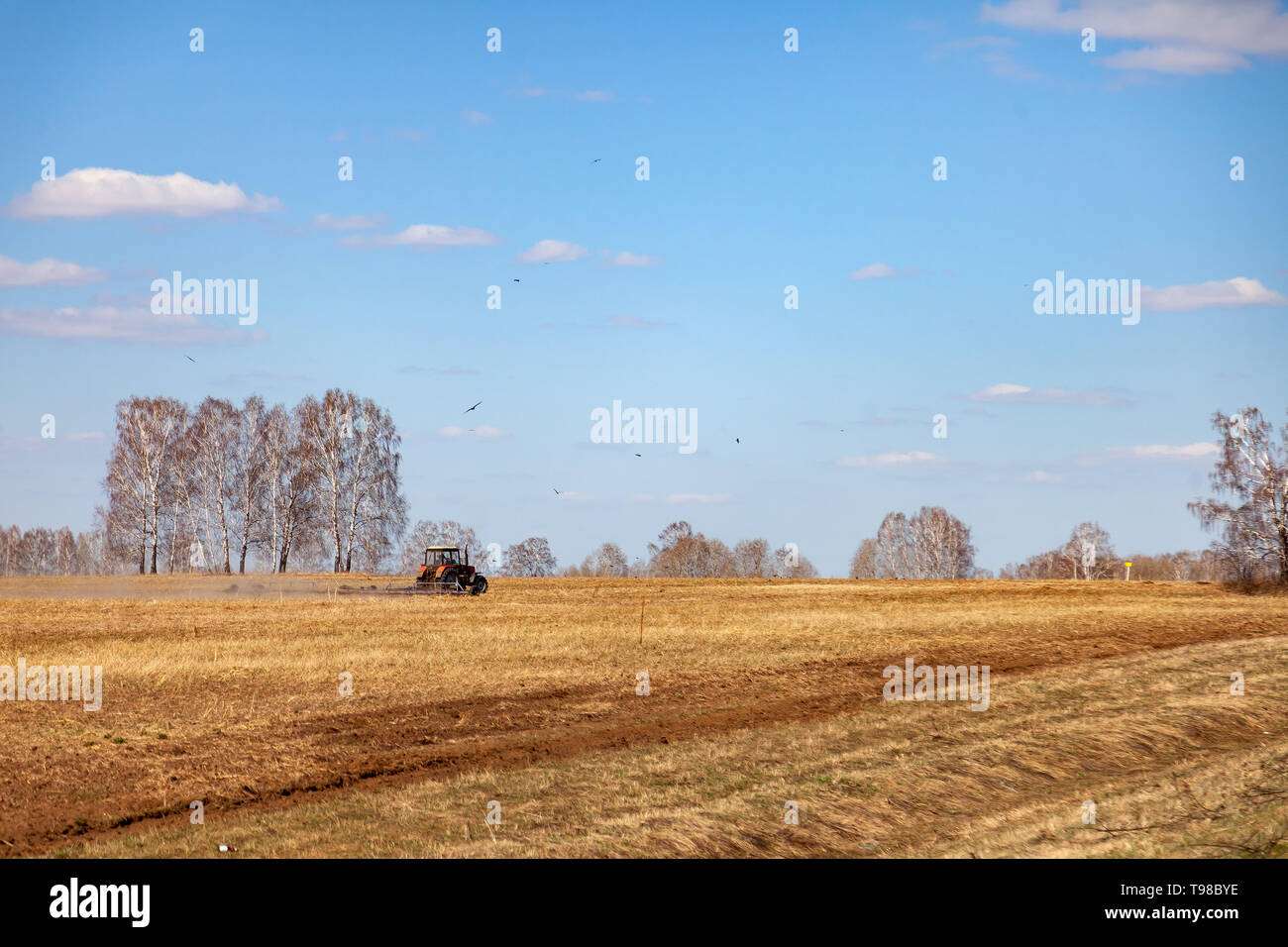Modern tractor trailed plow hi-res stock photography and images - Alamy