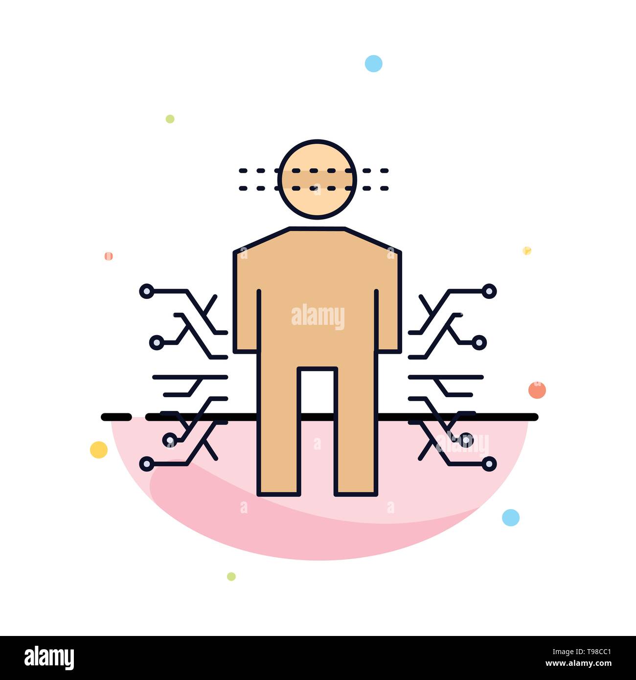 Human body sensor technology Cut Out Stock Images & Pictures - Alamy