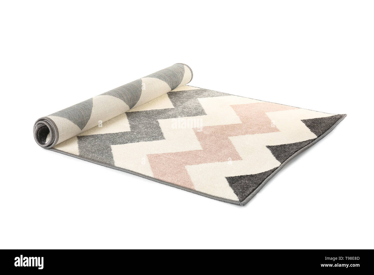 Carpet with pattern on white background Stock Photo - Alamy