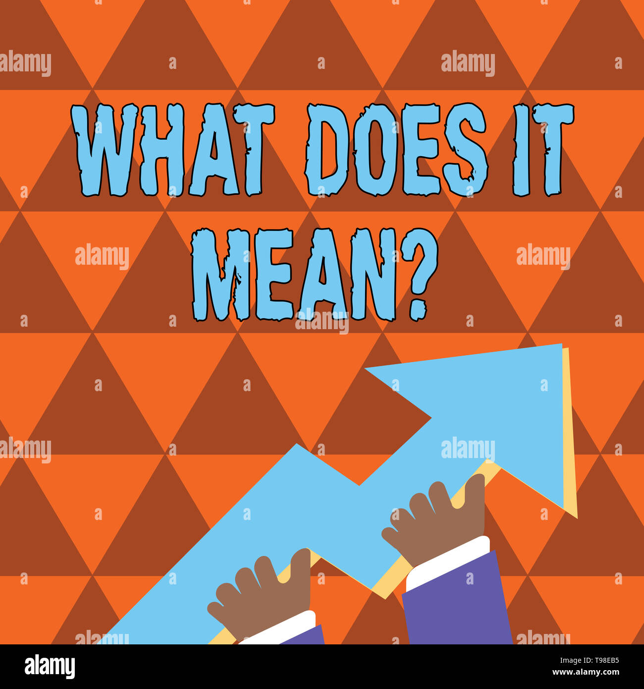 Conceptual hand writing showing What Does It Means Question. Concept ...