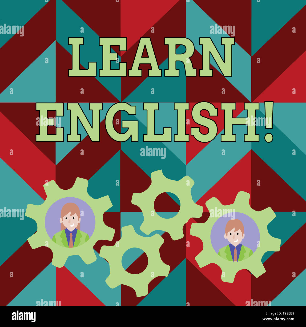 Conceptual hand writing showing Learn English. Concept meaning gain ...