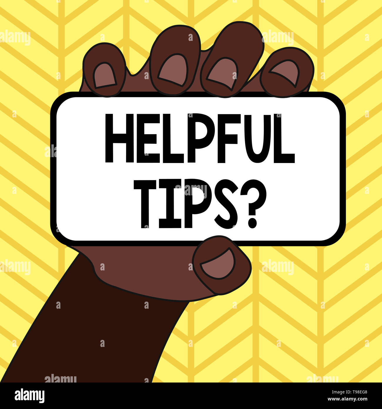 Handwriting text writing Helpful Tips Question. Conceptual photo secret ...