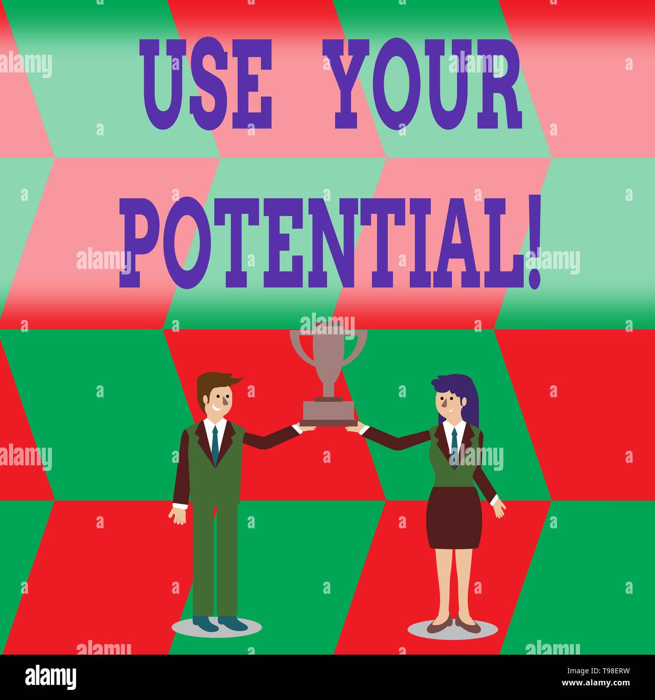 Writing note showing Use Your Potential. Business concept for achieve ...
