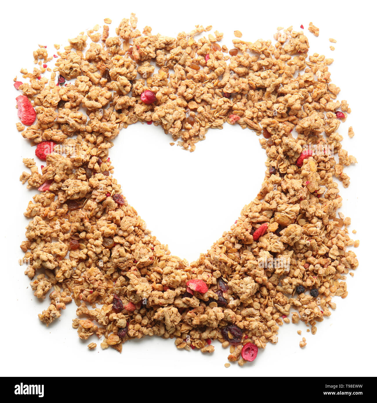 Healthy breakfast granola made Cut Out Stock Images & Pictures - Alamy