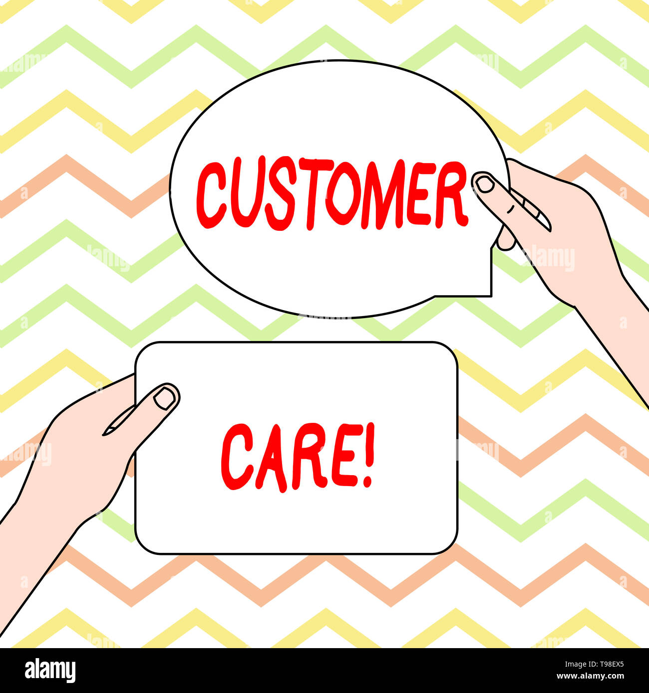 Conceptual hand writing showing Customer Care. Concept meaning process ...