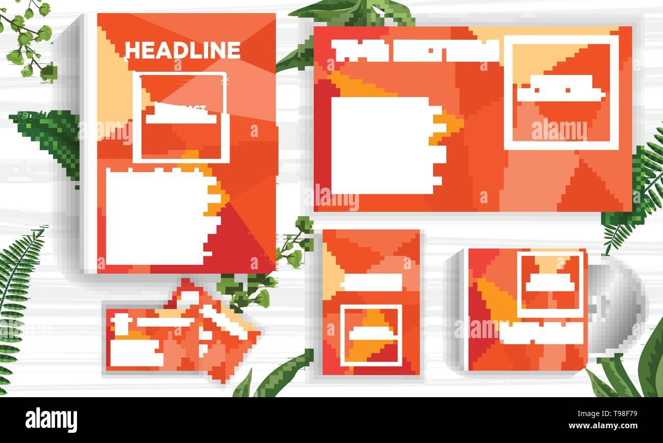 Vector abstract design banner web template Stock Vector Image & Art - Alamy