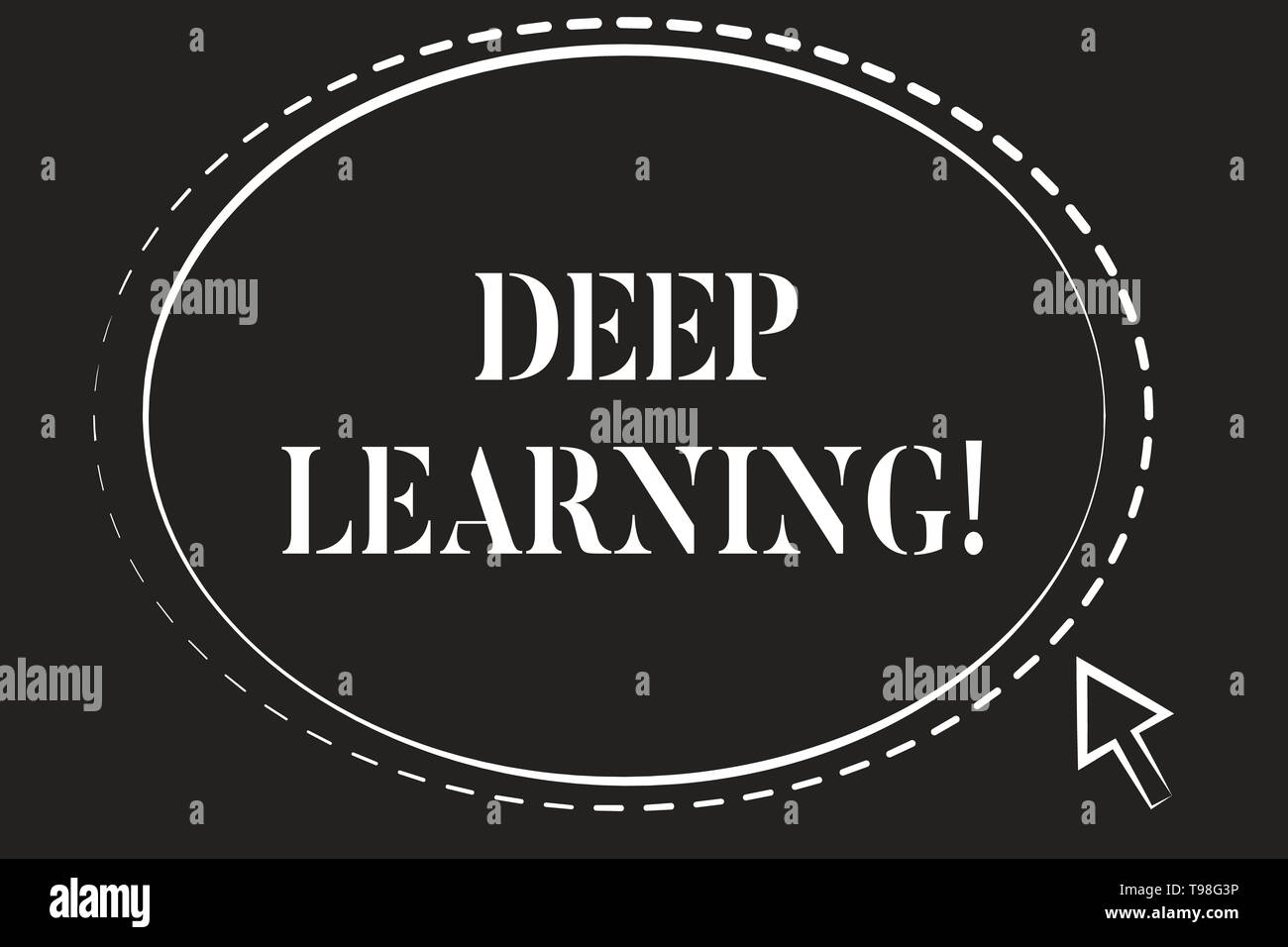 Conceptual hand writing showing Deep Learning. Concept meaning the collection of algorithms used ...