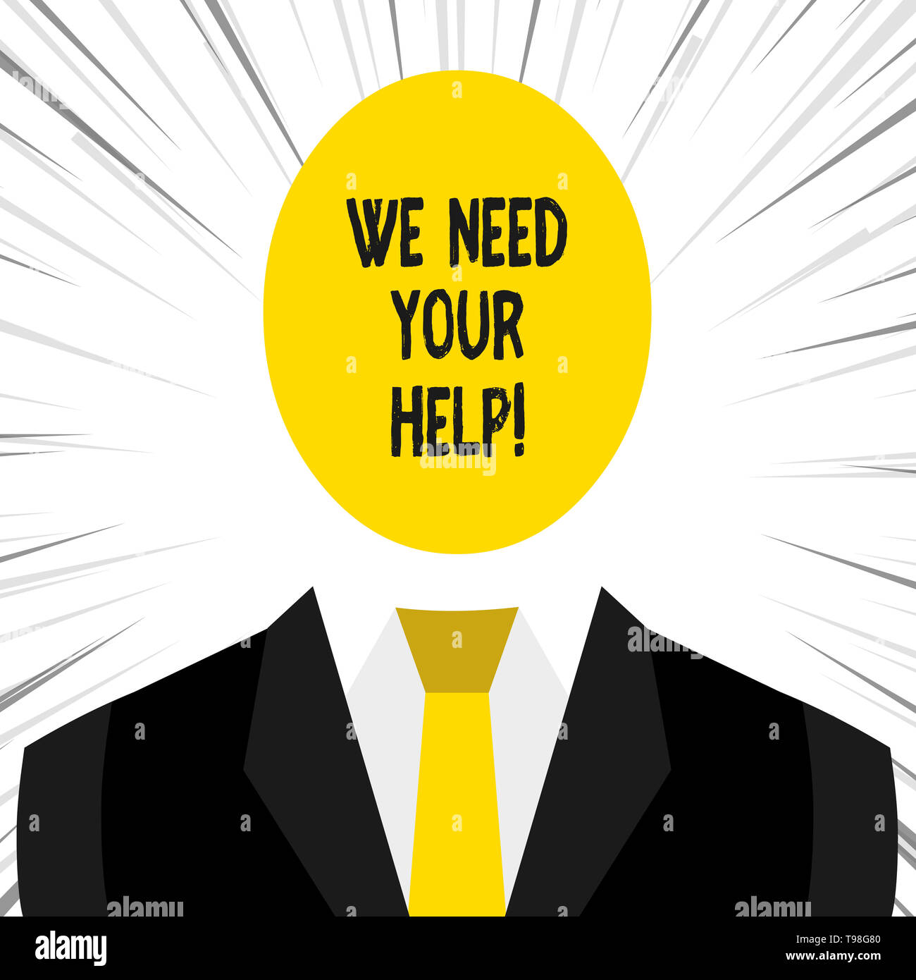 Writing note showing We Need Your Help. Business concept for asking ...