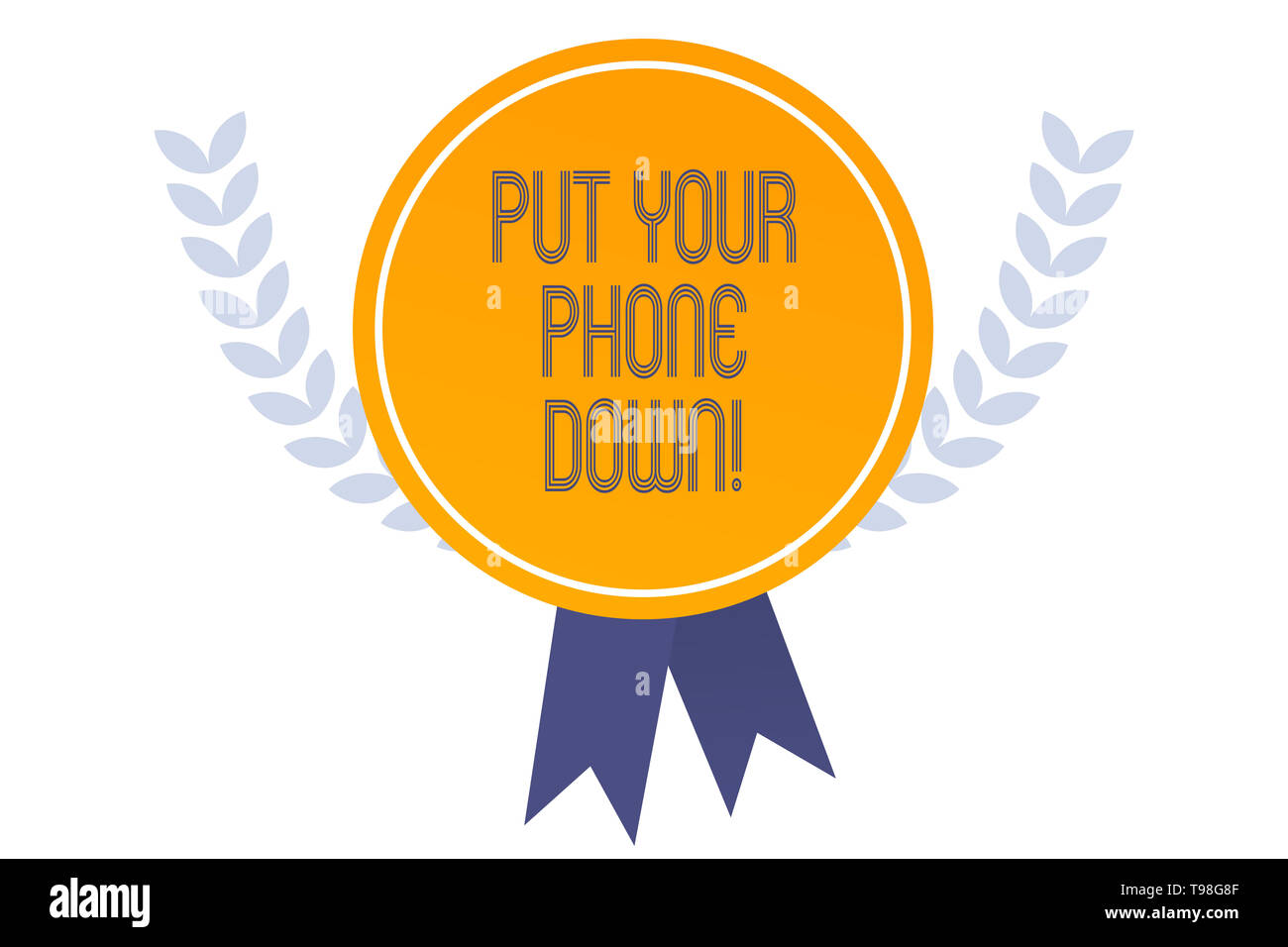 Writing note showing Put Your Phone Down. Business concept for end ...