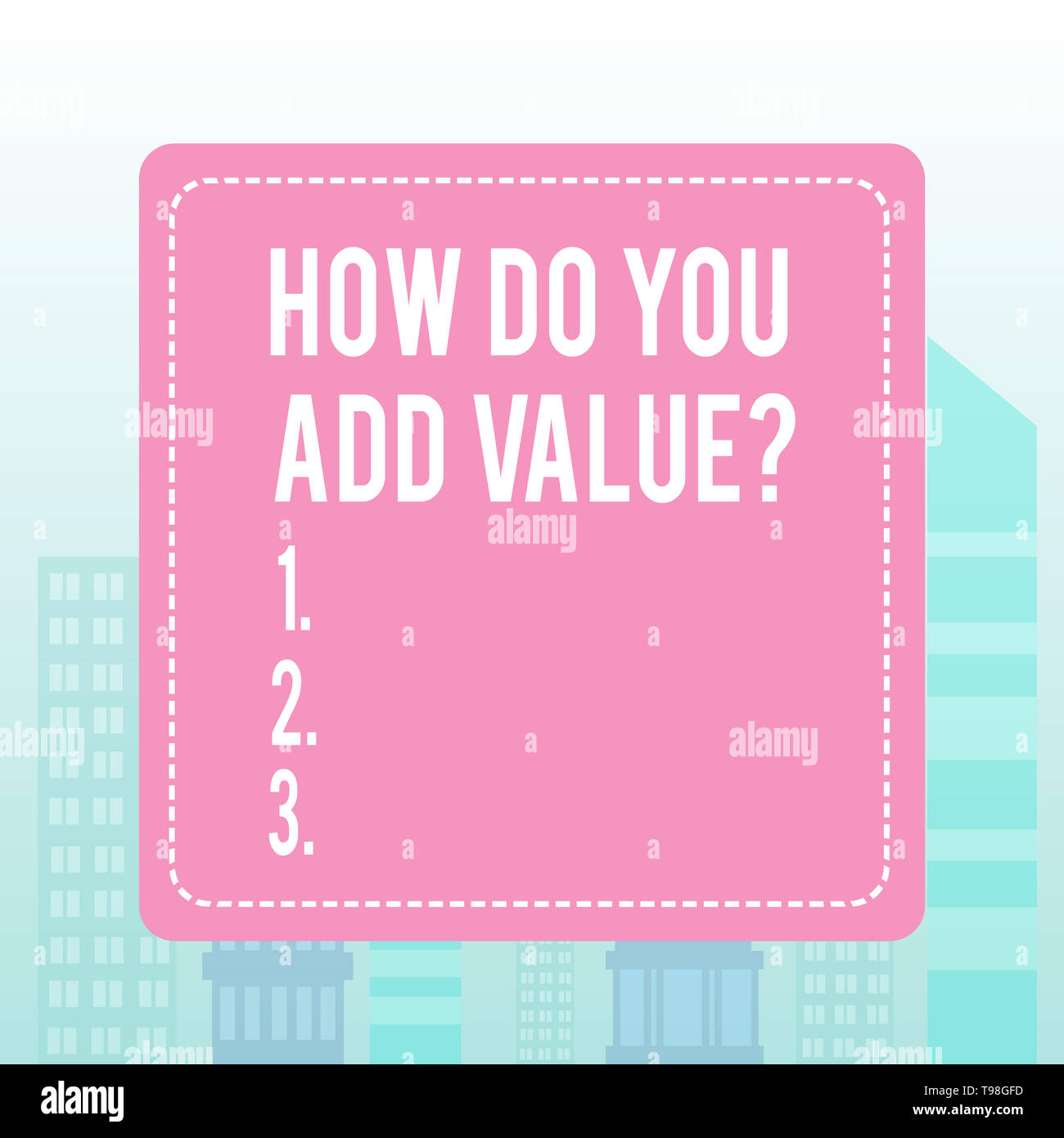 Writing note showing How Do You Add Value Question. Business concept ...