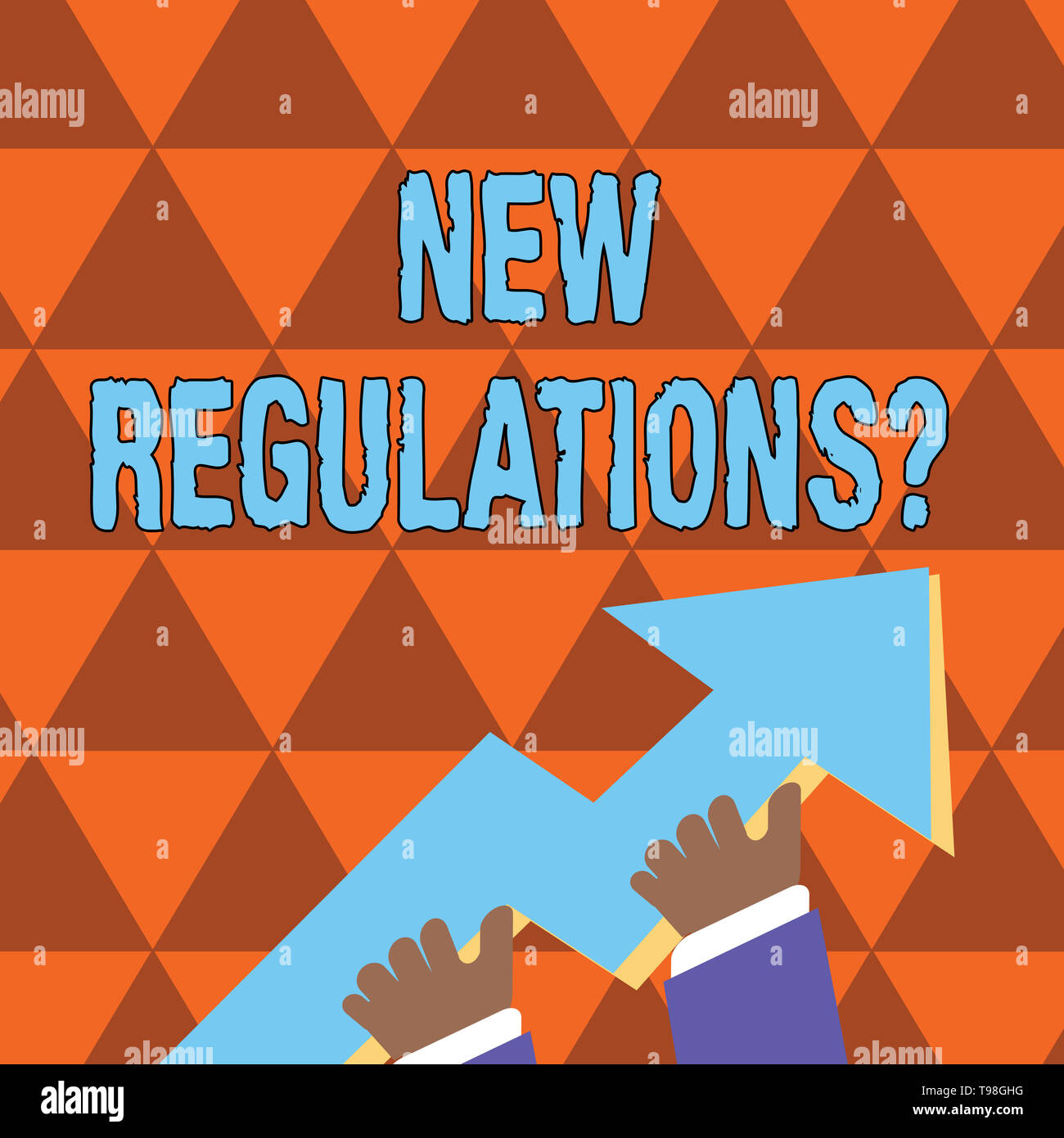 Conceptual hand writing showing New Regulations Question. Concept ...