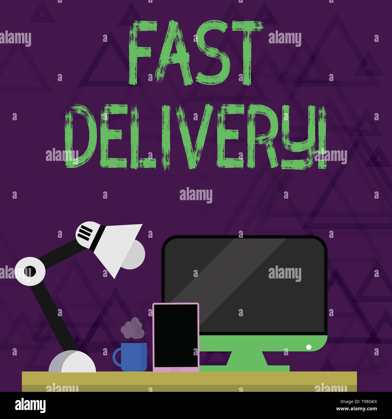 Delivery van fast letters hi-res stock photography and images - Alamy