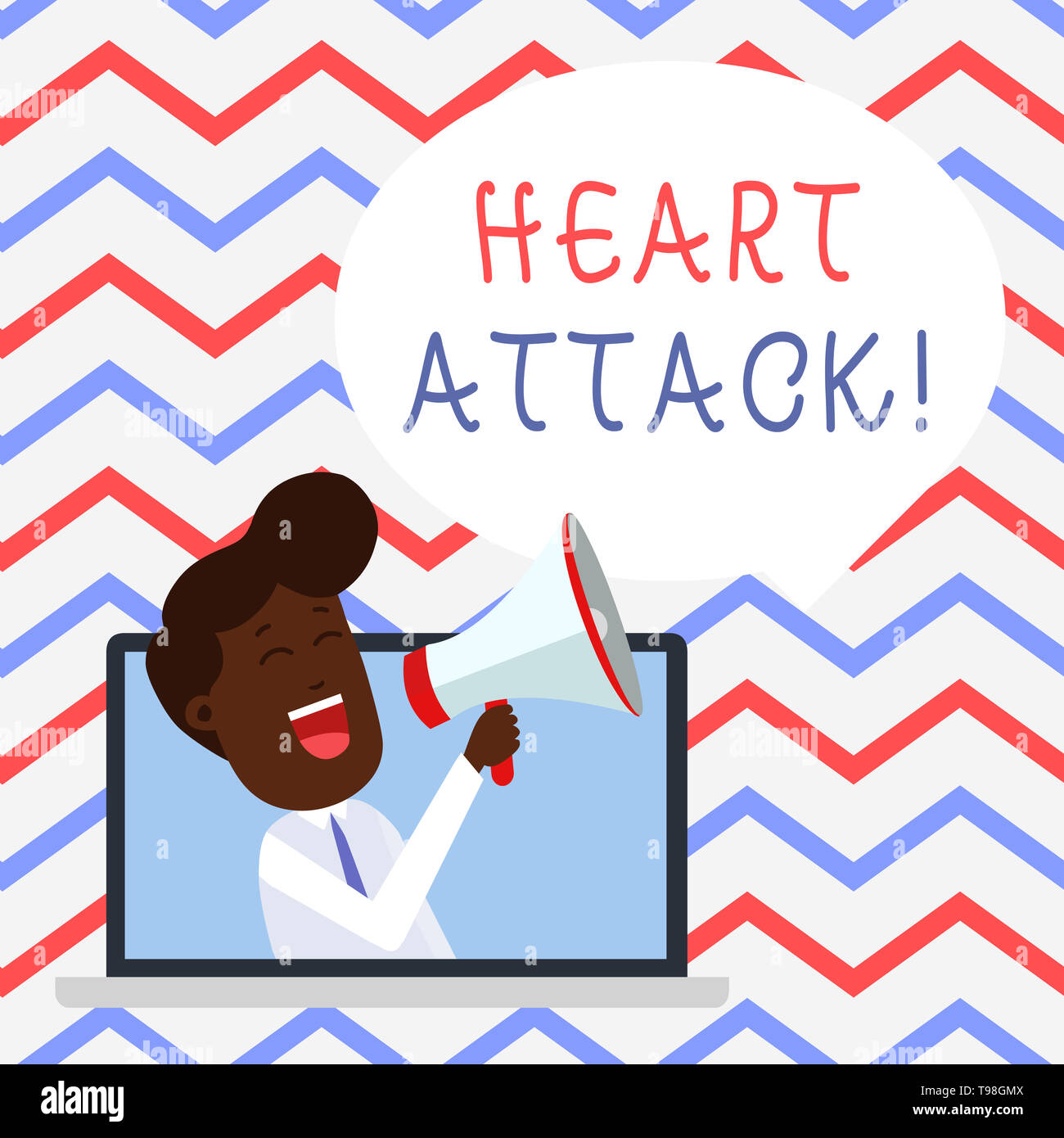 Handwriting text Heart Attack. Conceptual photo sudden occurrence of ...