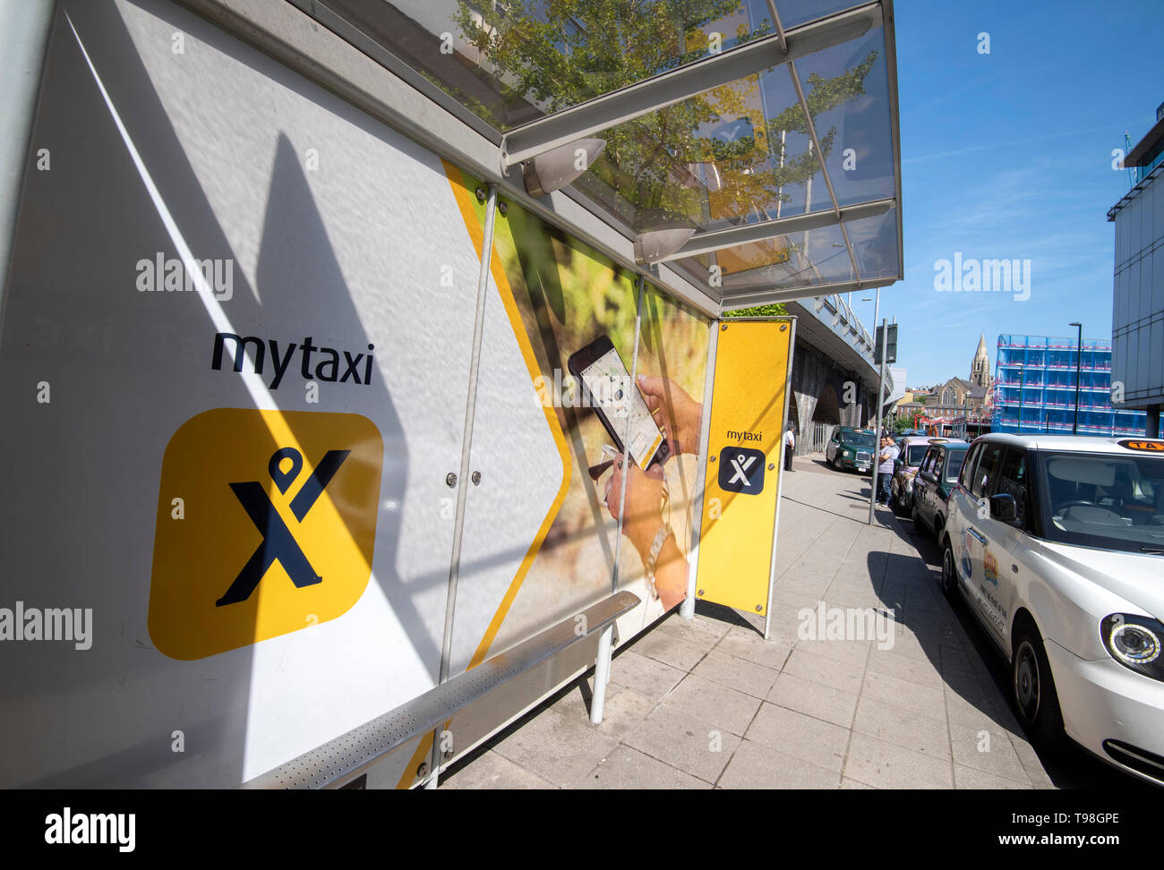 Taxi Rank on Trent Street in Nottingham City, Nottinghamshire England ...