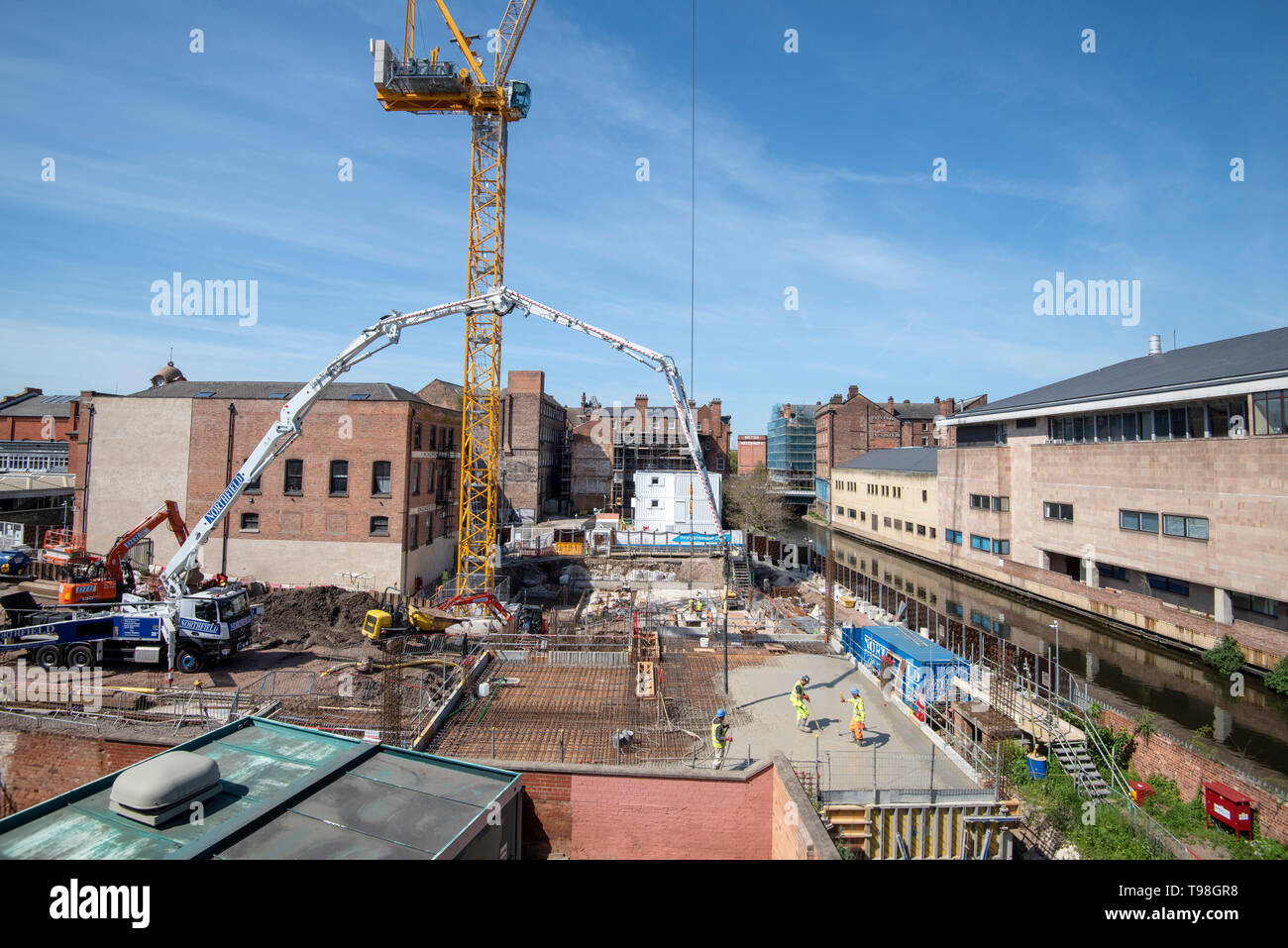 Construction of student accommodation on Station Street in Nottingham ...