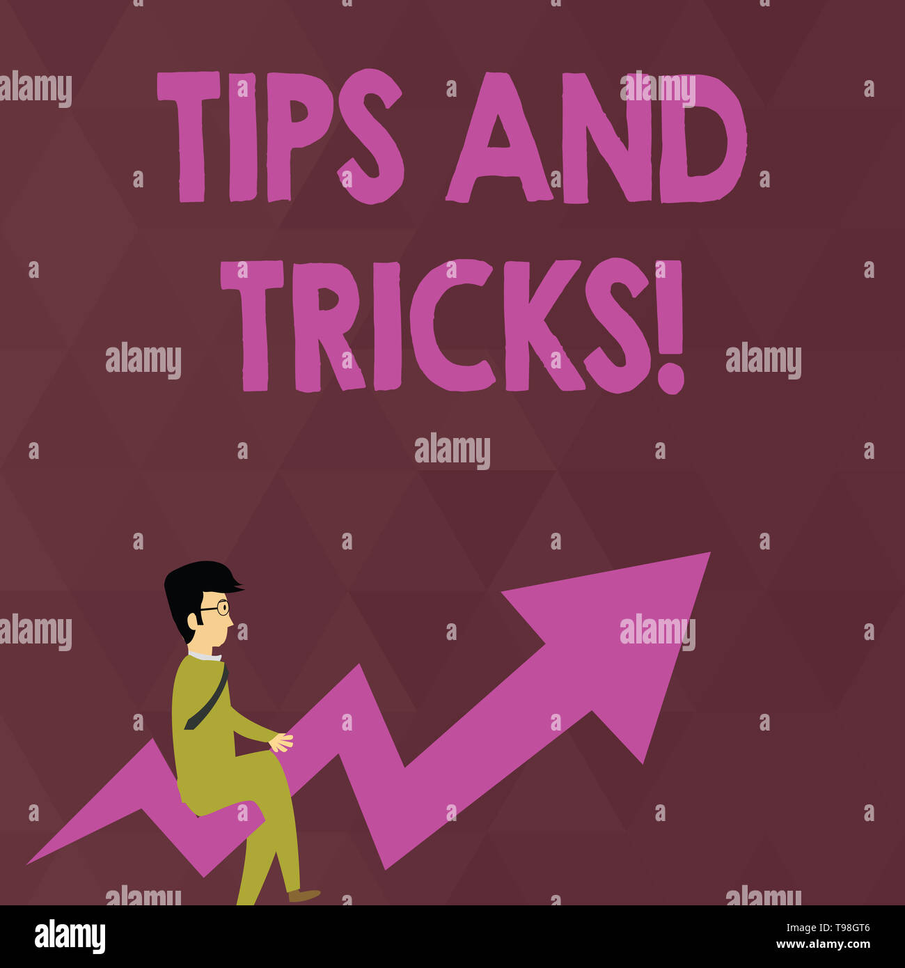 Writing note showing Tips And Tricks. Business concept for means piece ...
