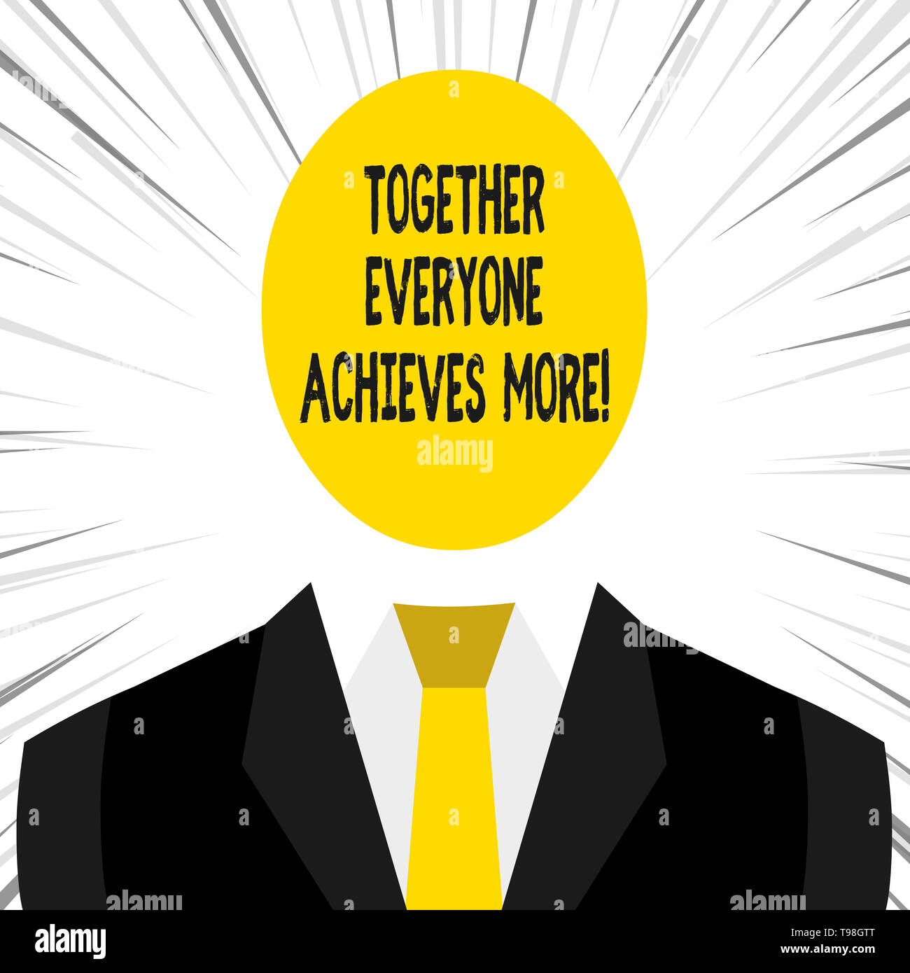 Team Together Everyone Achieves More Stock Photos & Team Together ...