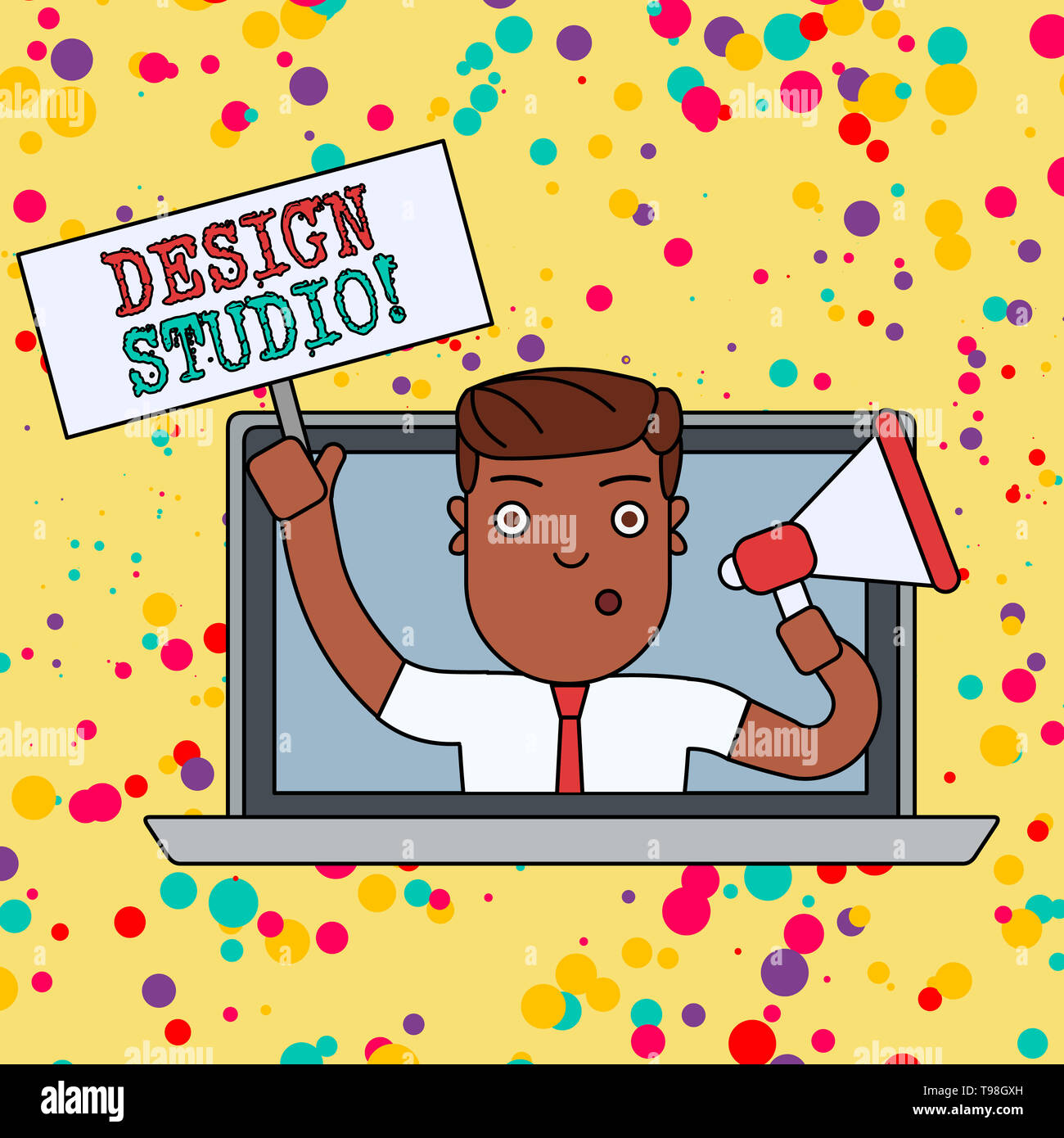 Handwriting text Design Studio. Conceptual photo workplace for ...