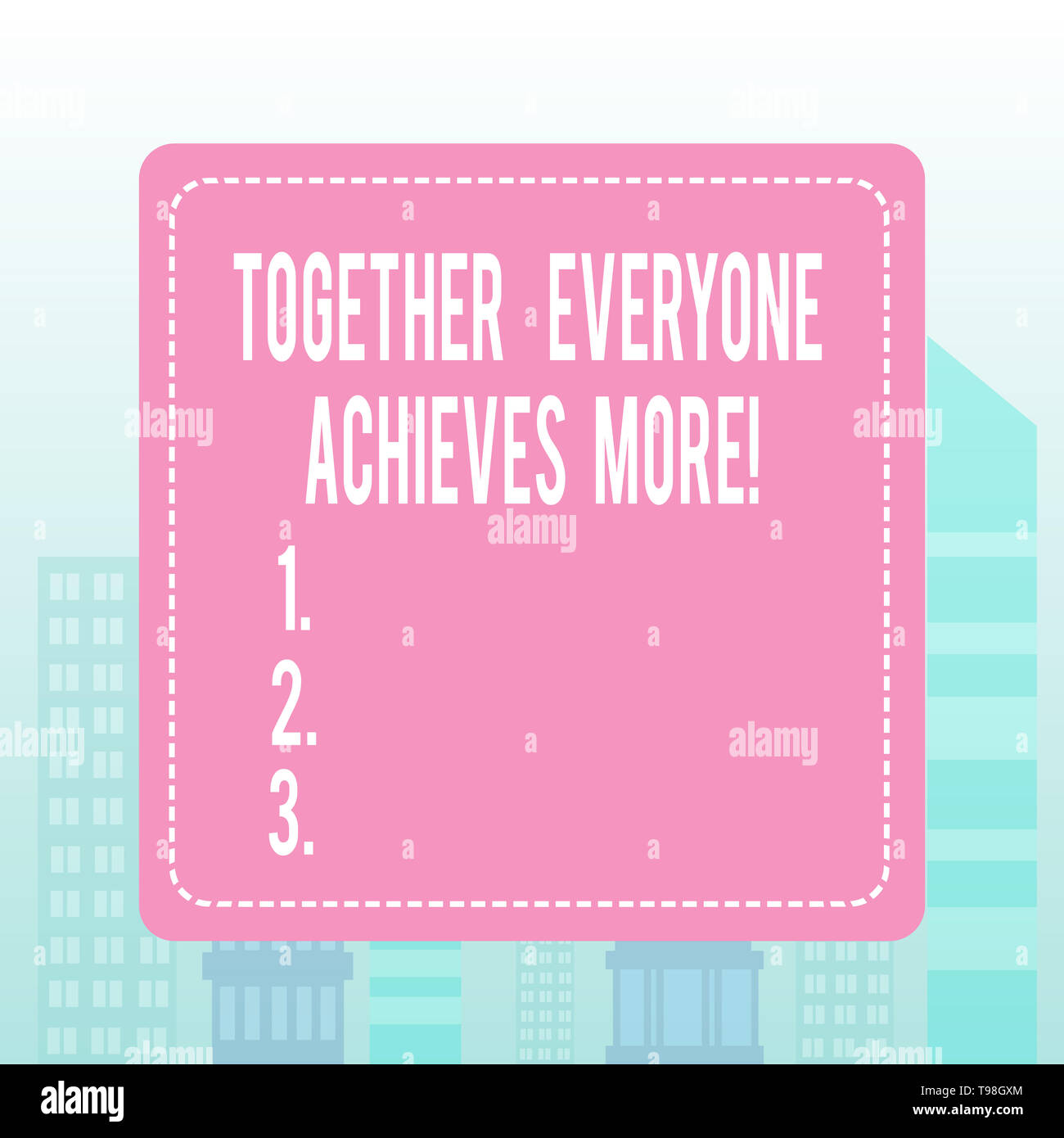 Writing note showing Together Everyone Achieves More. Business concept ...
