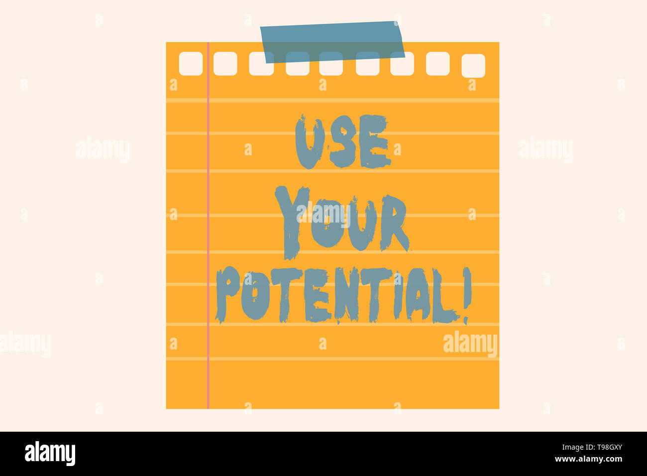 Writing note showing Use Your Potential. Business concept for achieve ...