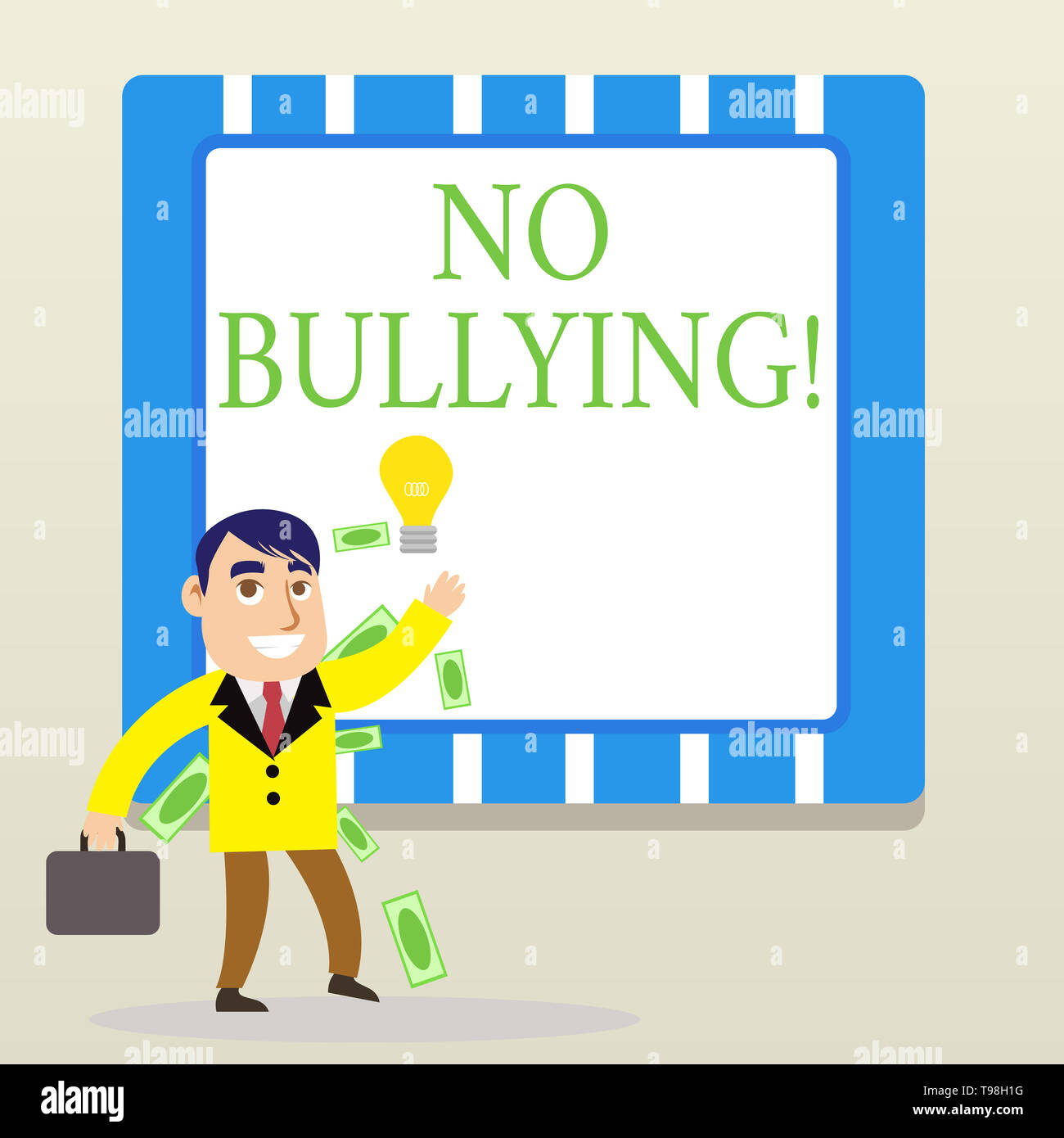Word writing text No Bullying. Business photo showcasing stop ...