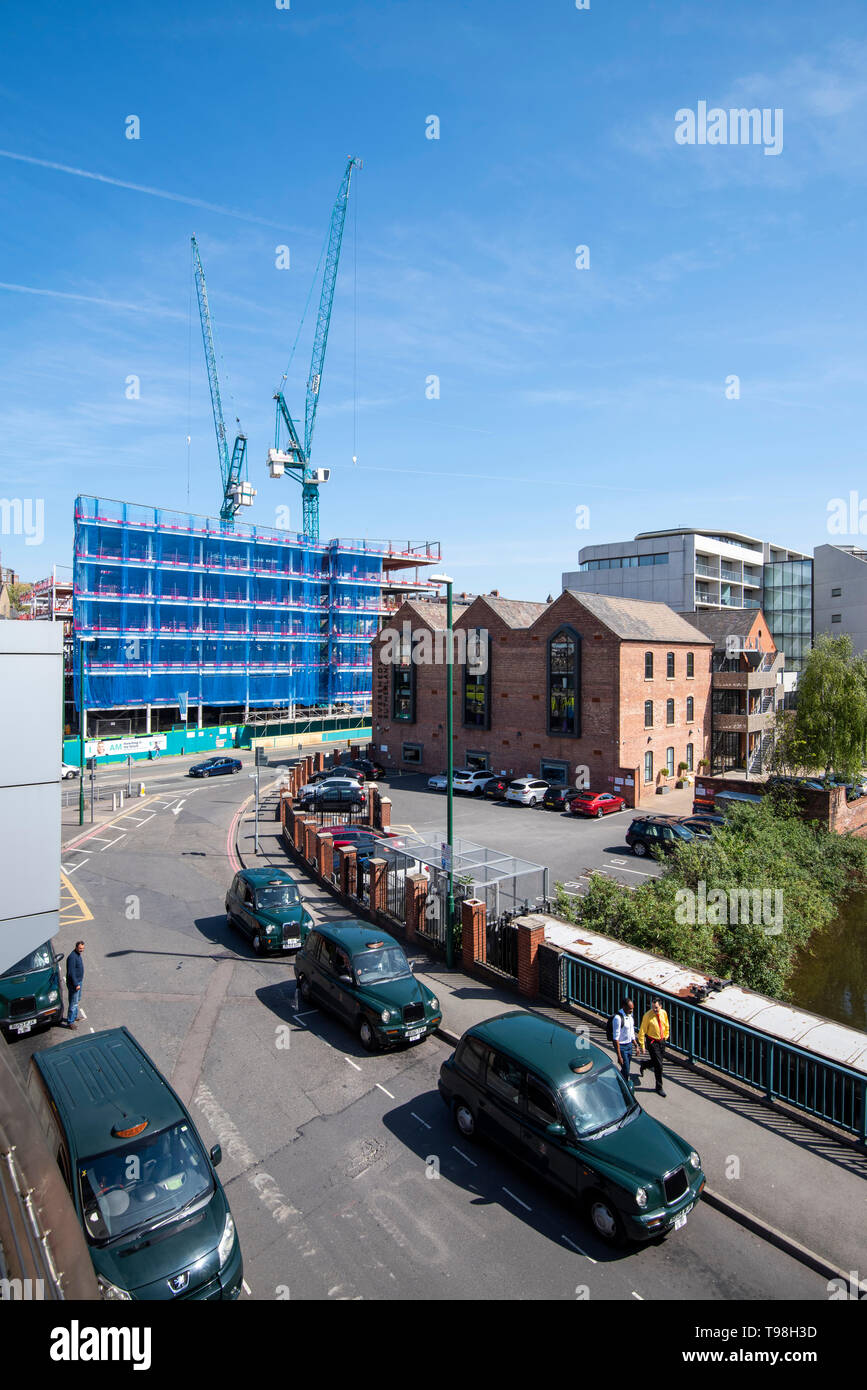 Looking down Trent Street towards Canal Street and the new Nottingham ...