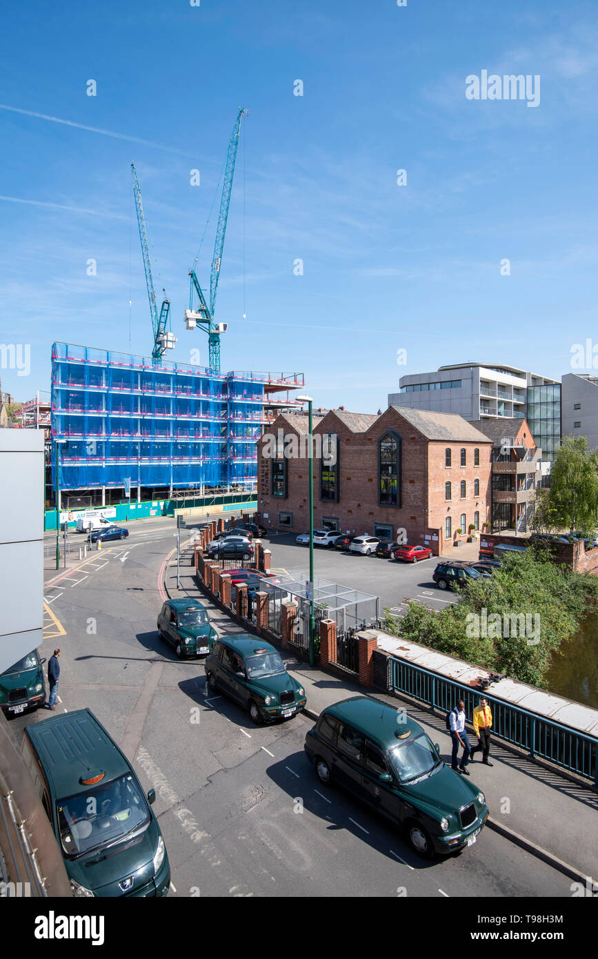 Looking down Trent Street towards Canal Street and the new Nottingham ...