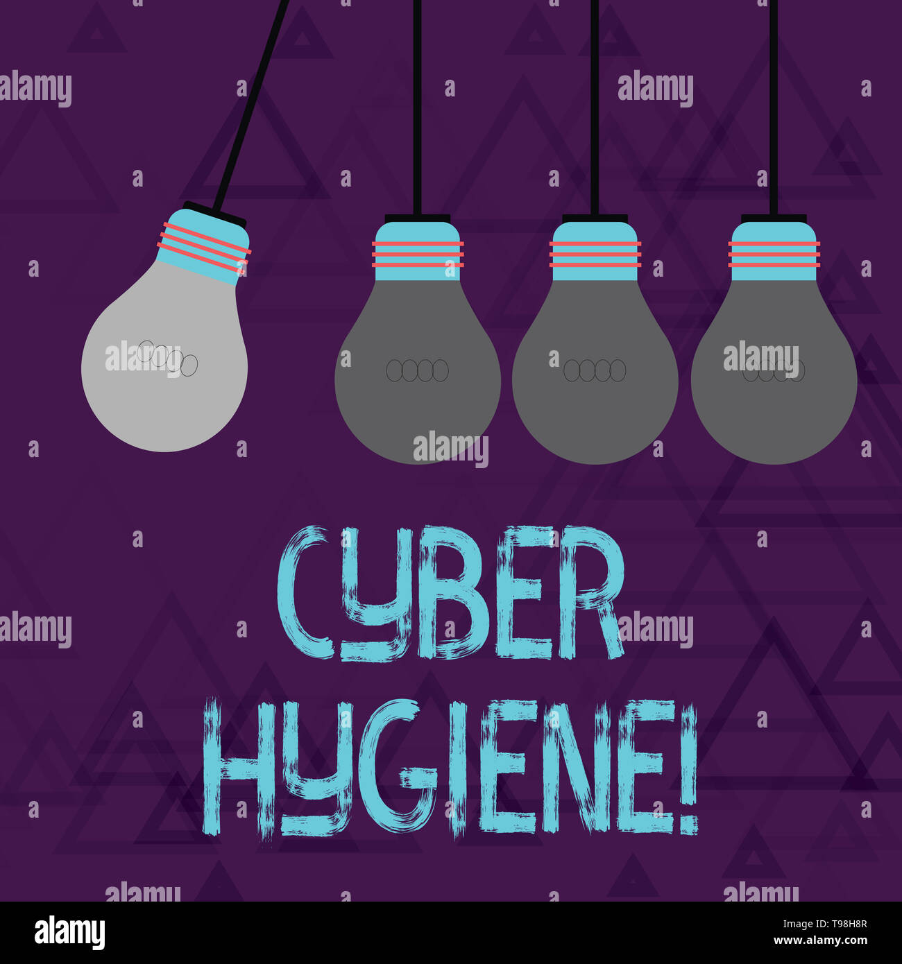 Writing note showing Cyber Hygiene. Business concept for steps that ...