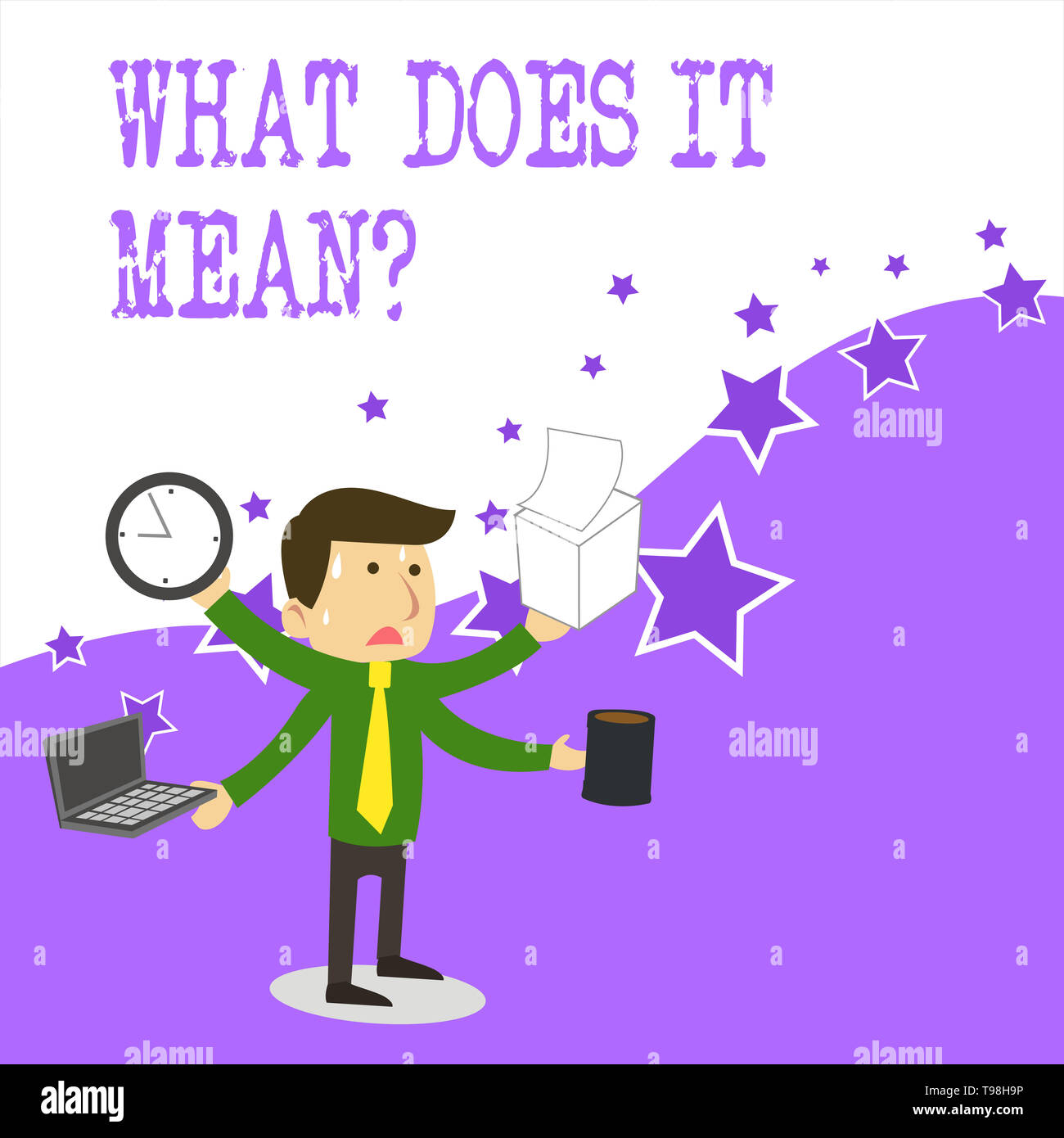 Text sign showing What Does It Means Question. Business photo text ...