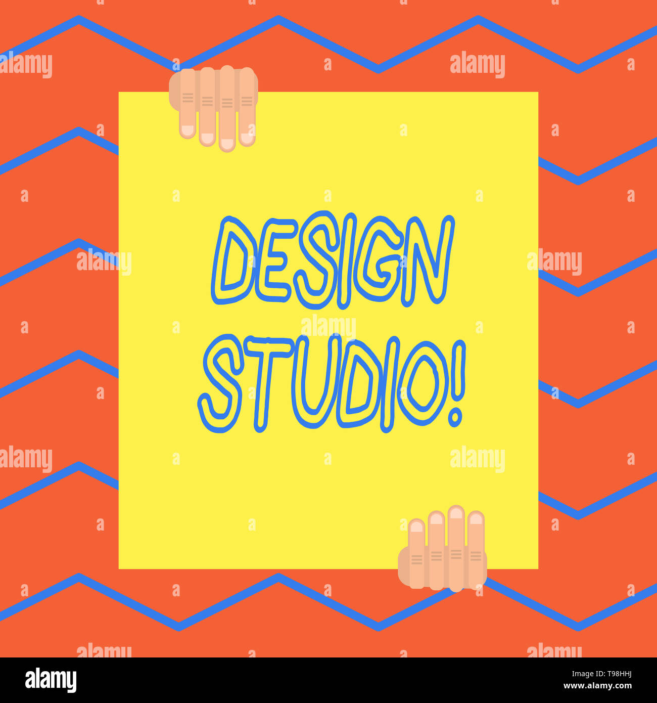 Handwriting text Design Studio. Conceptual photo workplace for ...