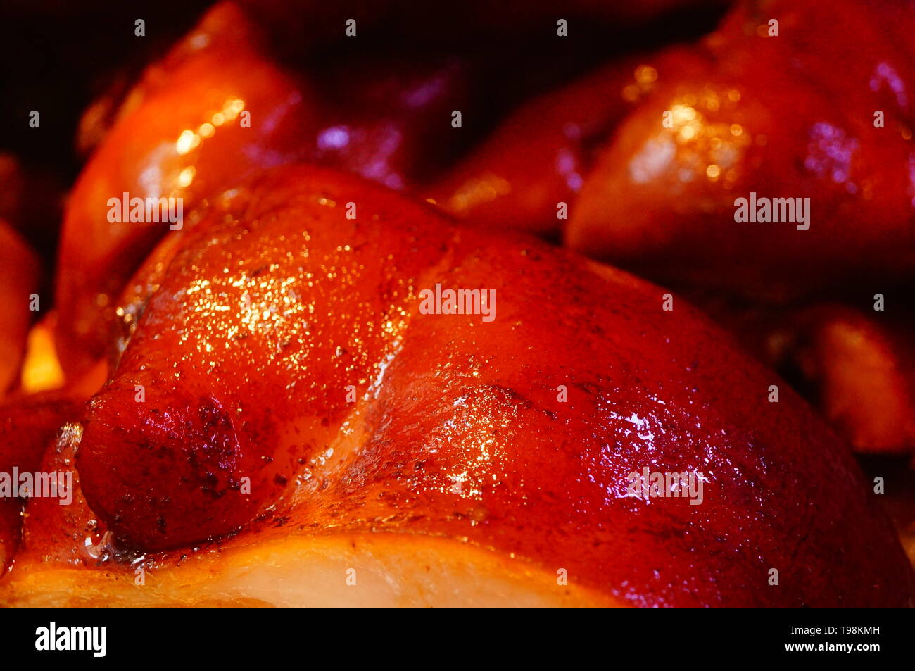 Chinese traditional pork pig's head pork skin is a very delicious food ...