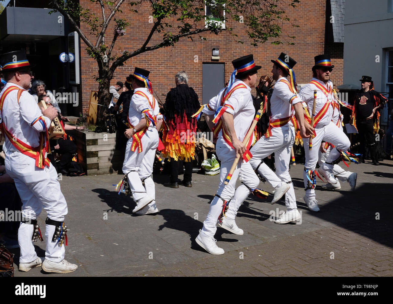 England, East Sussex, Lewes, Mad Jack’s Morris Dancers outside the ...