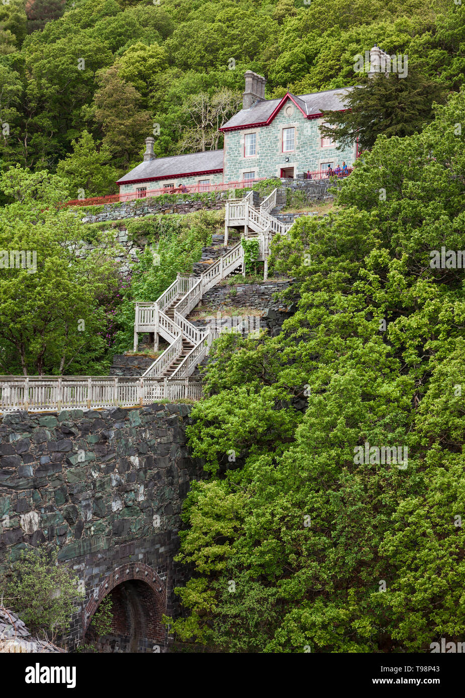 Dinorwic Quarry Hospital, the National Slate Museum in Llanberis, north ...