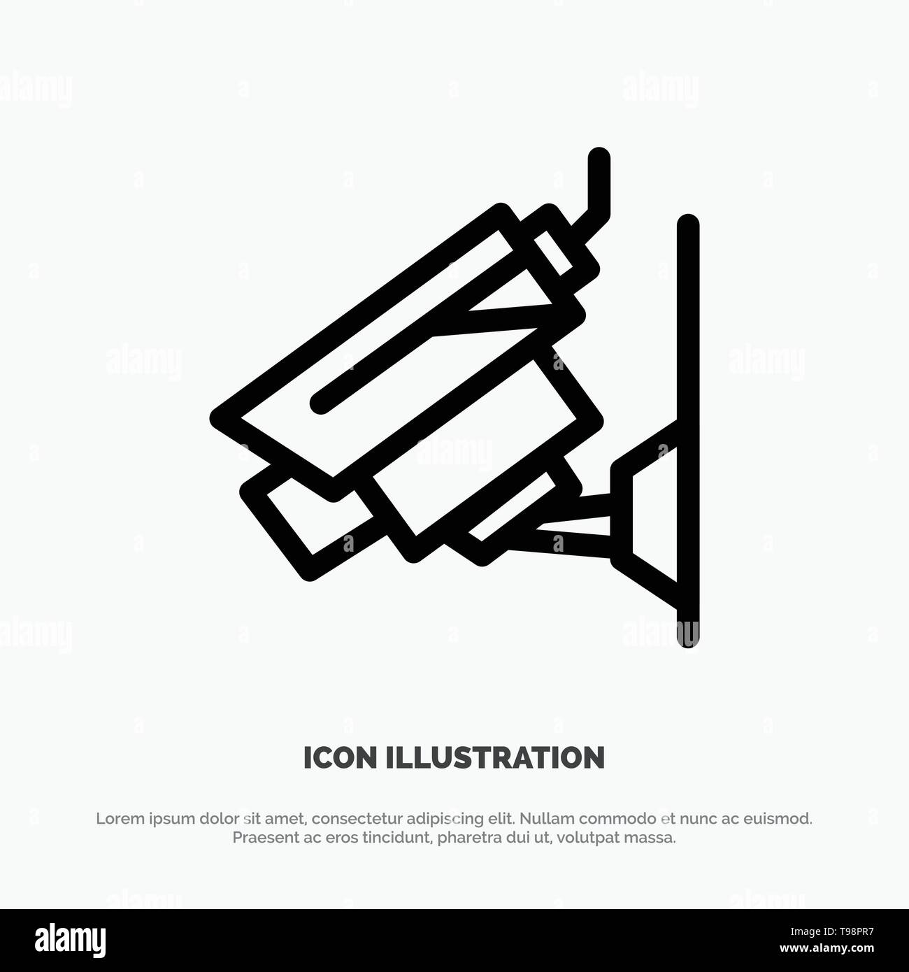 Cctv camera vector vectors hi-res stock photography and images - Alamy