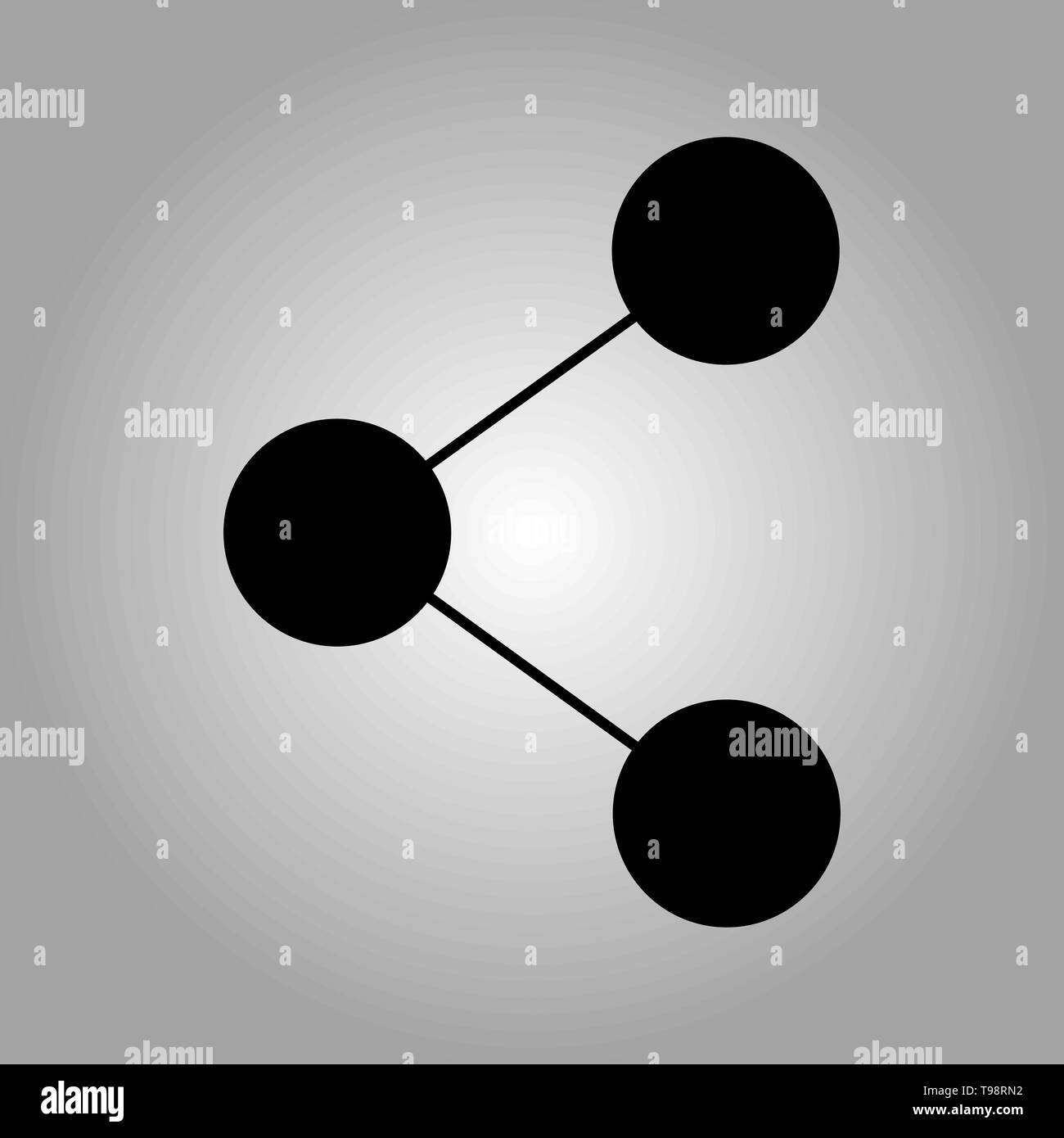 Share icon in trendy flat style isolated on background. Share icon page ...