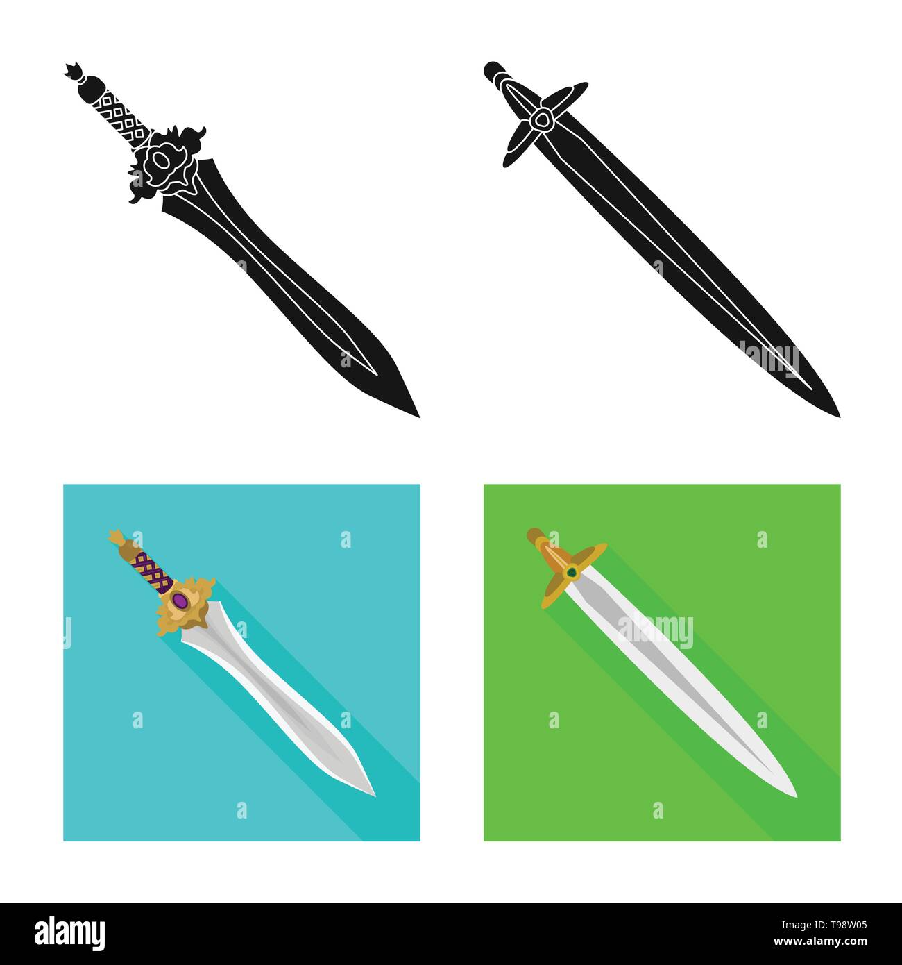 Roman sword, engraving Stock Vector Images - Alamy
