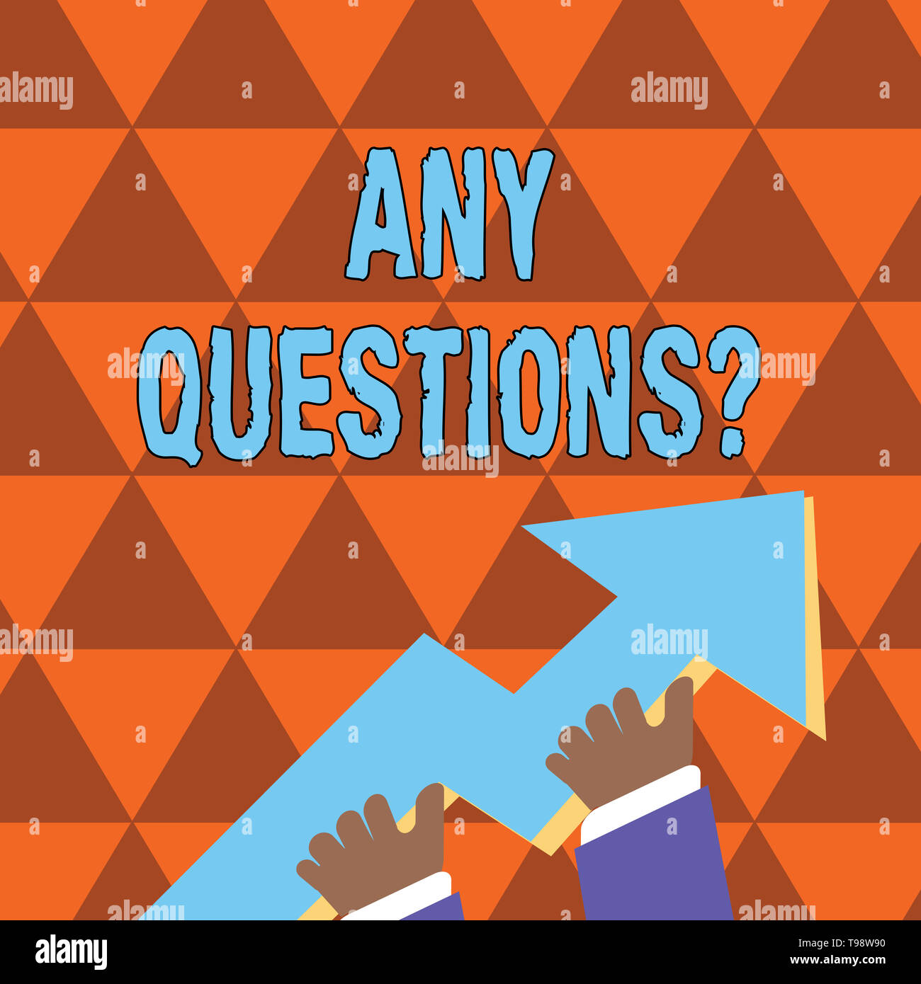 Conceptual hand writing showing Any Questions Question. Concept meaning ...