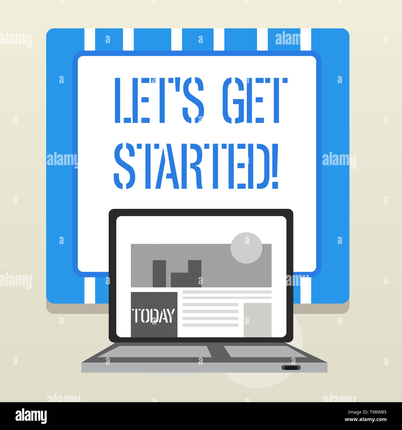Word writing text Let S Get Started. Business photo showcasing ...