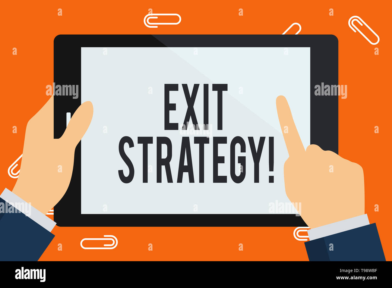 Word writing text Exit Strategy. Business photo showcasing Extricating ...